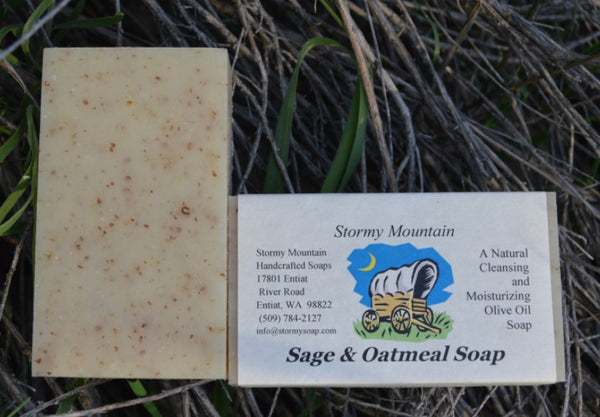 SAGE & OATMEAL SOAP – Stormy Mountain Soaps